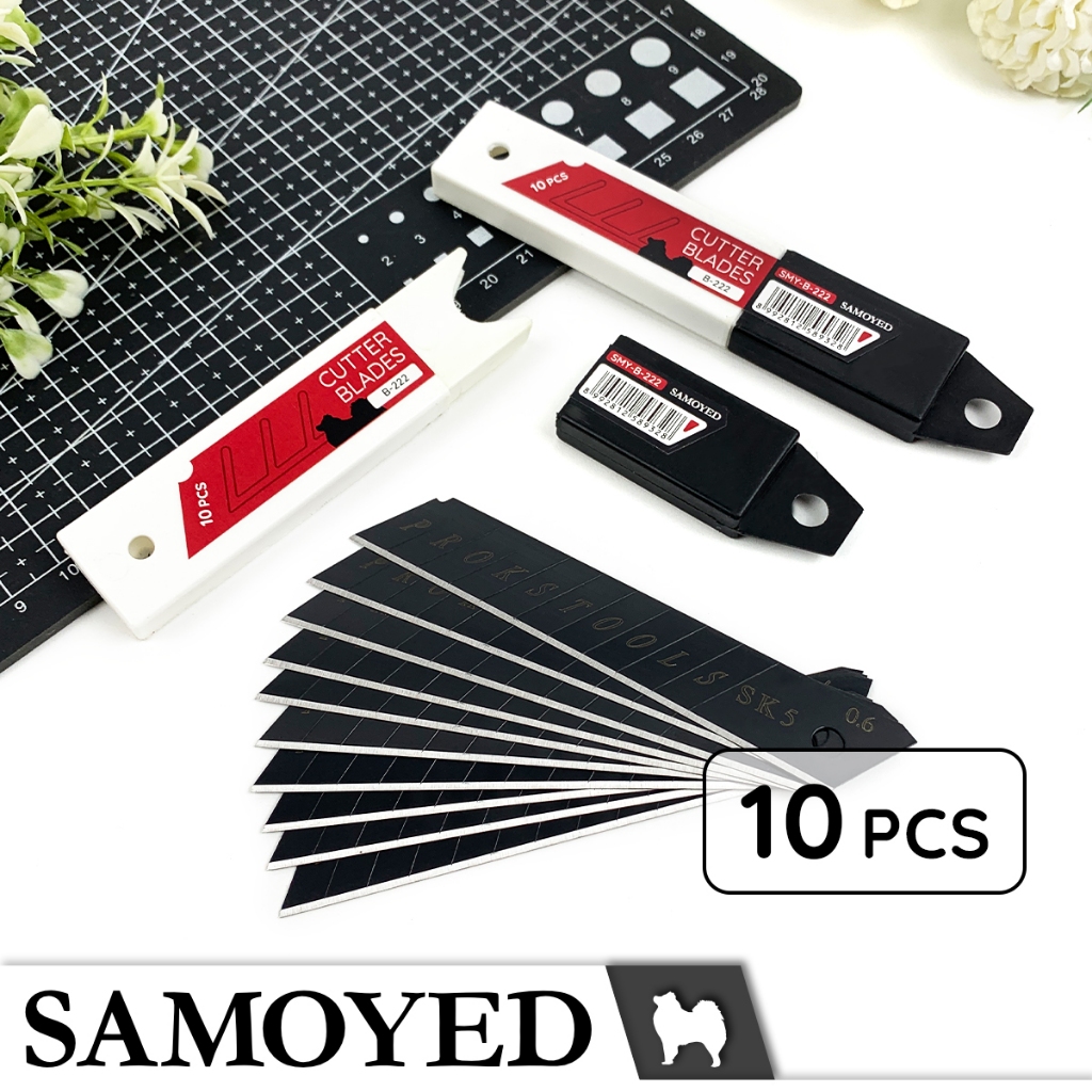 Jual SAMOYED B-222 Isi / Refill Kater Besar Hitam / 18 mm Black Cutter ...
