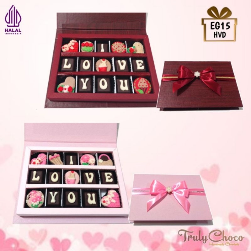 Jual hampers kado valentine coklat bisa custom tulisan | Shopee Indonesia