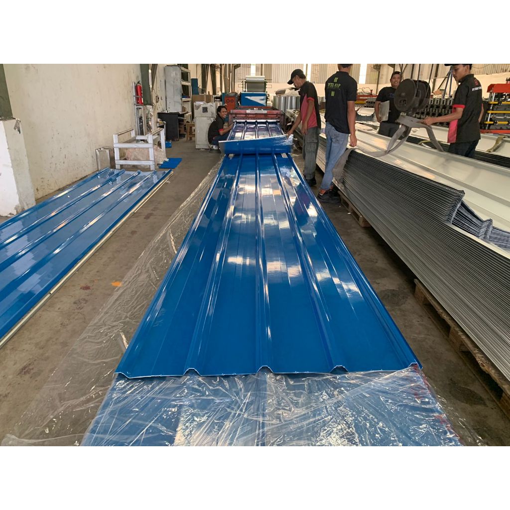 Jual ATAP SPANDEK WARNA BIRU BROMO | Shopee Indonesia