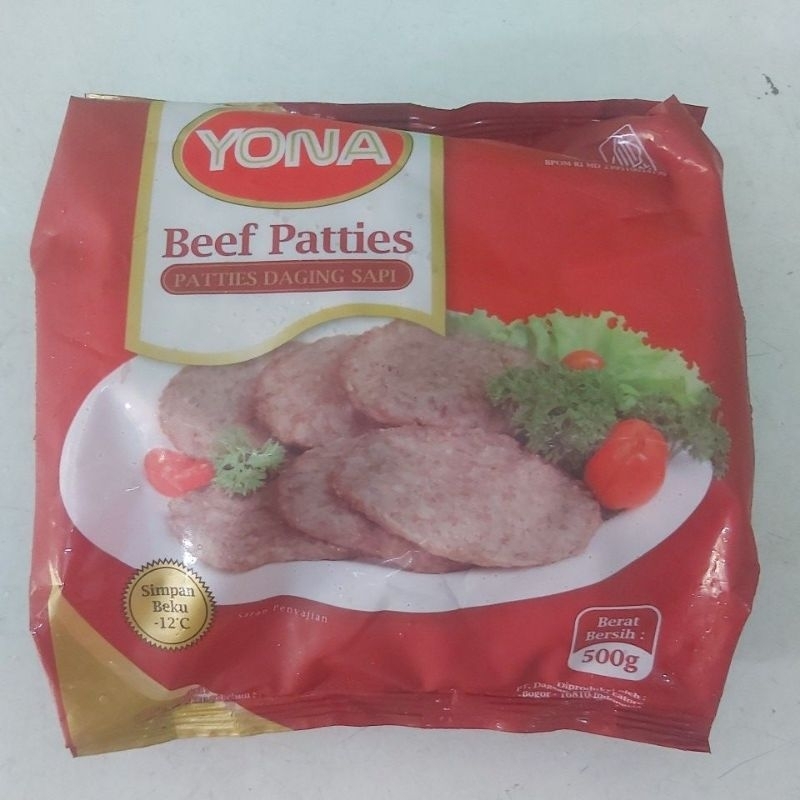 Jual Yona Beef Patties 500gr /patties daging sapi | Shopee Indonesia