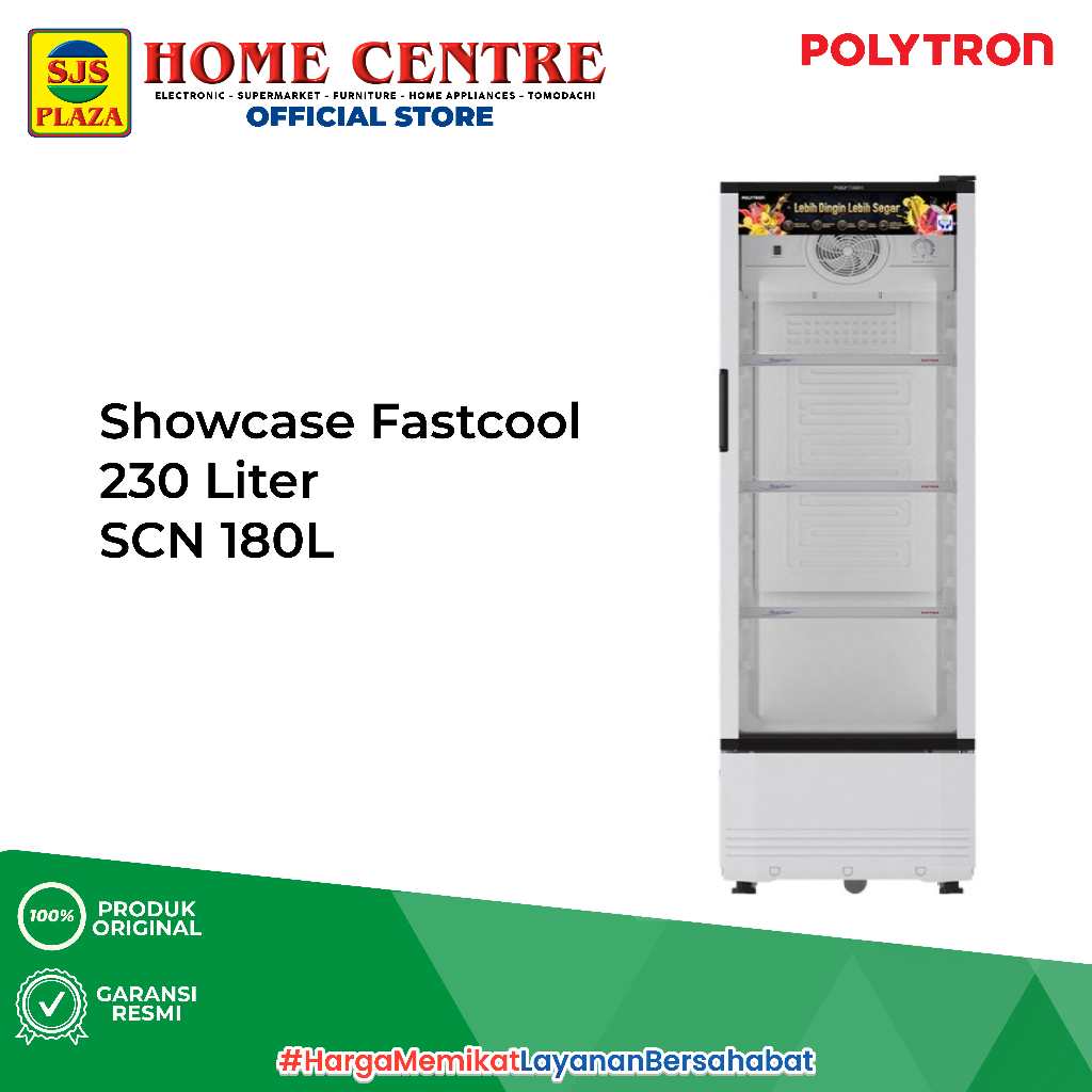 Jual POLYTRON Showcase Fastcool 230 Liter SCN 180L | Shopee Indonesia