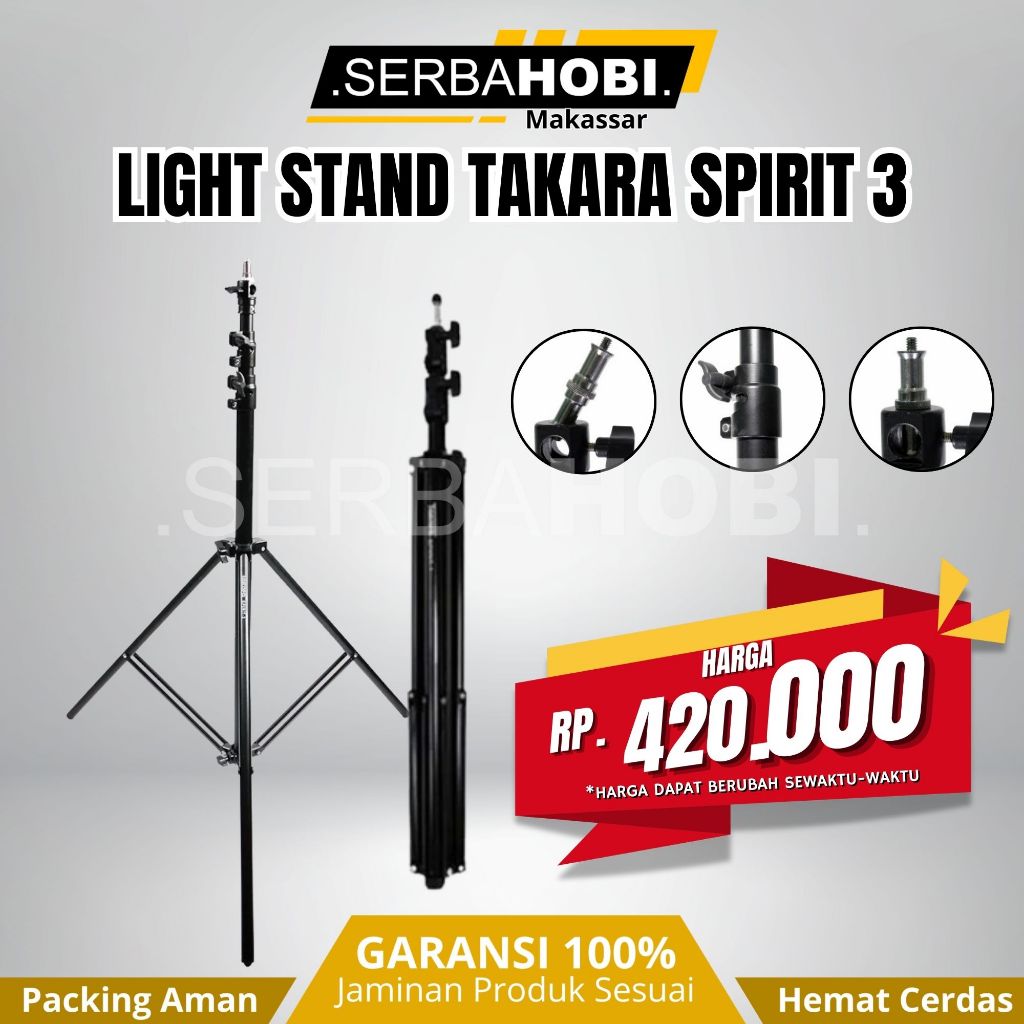 Jual Light Stand Takara Spirit 3 – 2.8 Meter Kokoh & Stabil untuk ...