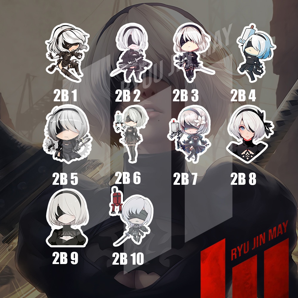 Jual Sticker Anime - NieR Automata - 2B | Shopee Indonesia