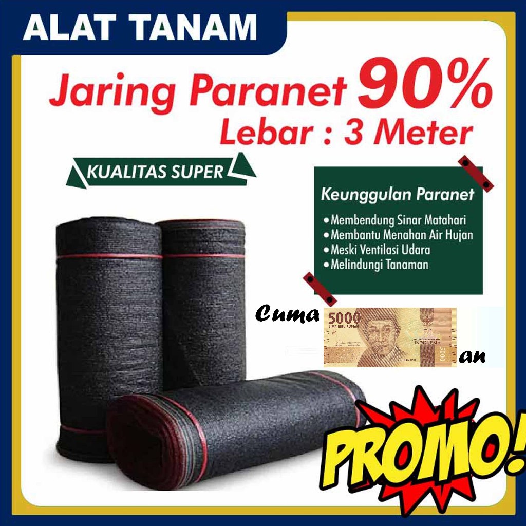 Jual Paranet 90% Import Shading Net Type V Grade A HDPE UKURAN 3X100 1 ...