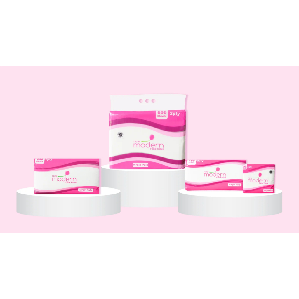 Jual Tissue New Modern 150 Sheets 2ply Pop Up / Pop Up Facial Tissue ...