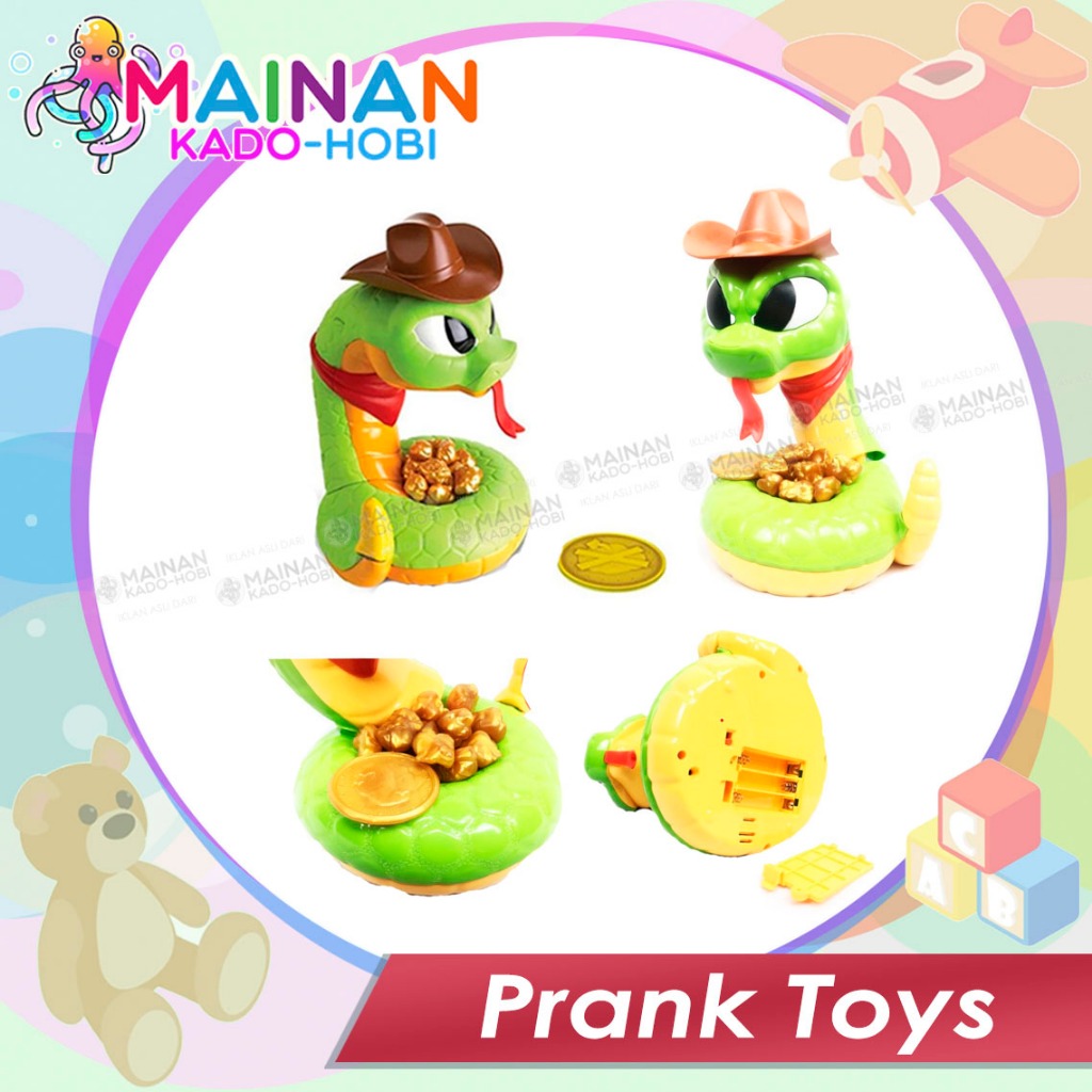 Jual HADIAH ULANG TAHUN MAINAN PRANK KAGET ANAK FAMILY BOARD GAME ULAR ...