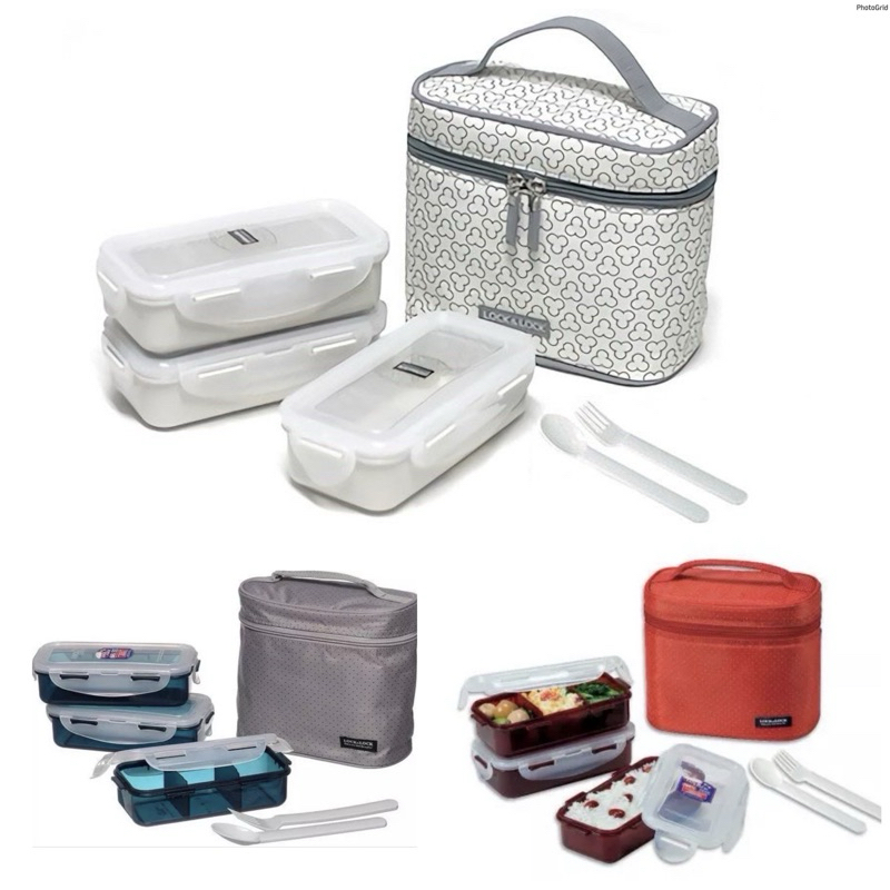 Jual Lock n Lock Lunch Bag Set 3 dan 2 | Shopee Indonesia