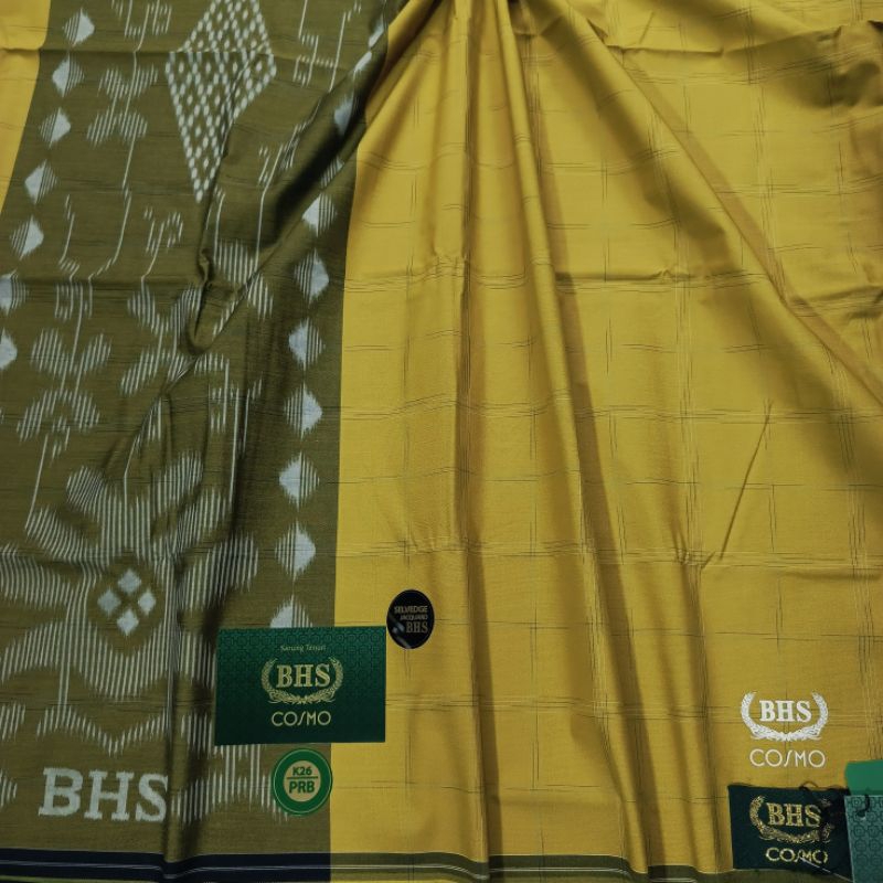 Jual SARUNG BHS COSMO GOLD K26 PRB 4 KUNING SELVEDGE JACQUARD | Shopee ...