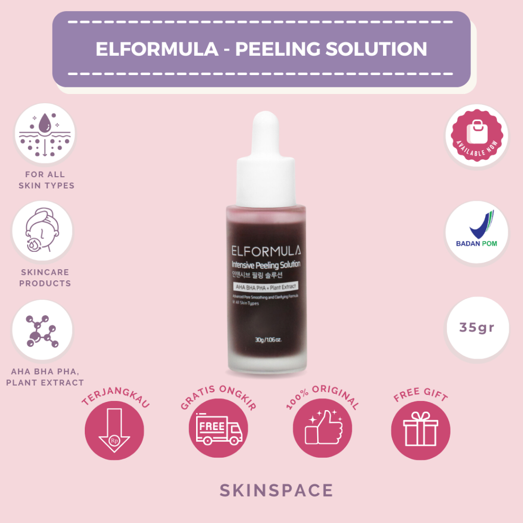 Jual ELFORMULA Intensive Peeling Solution / Serum Exfoliasi Wajah Mencerahkan dan Mengangkat Sel ...