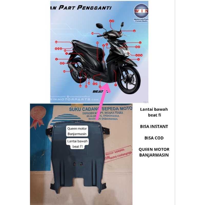 Jual Lantai bawah honda beat fi injeksi k25 2012 2013 2014 Dek kolong ...
