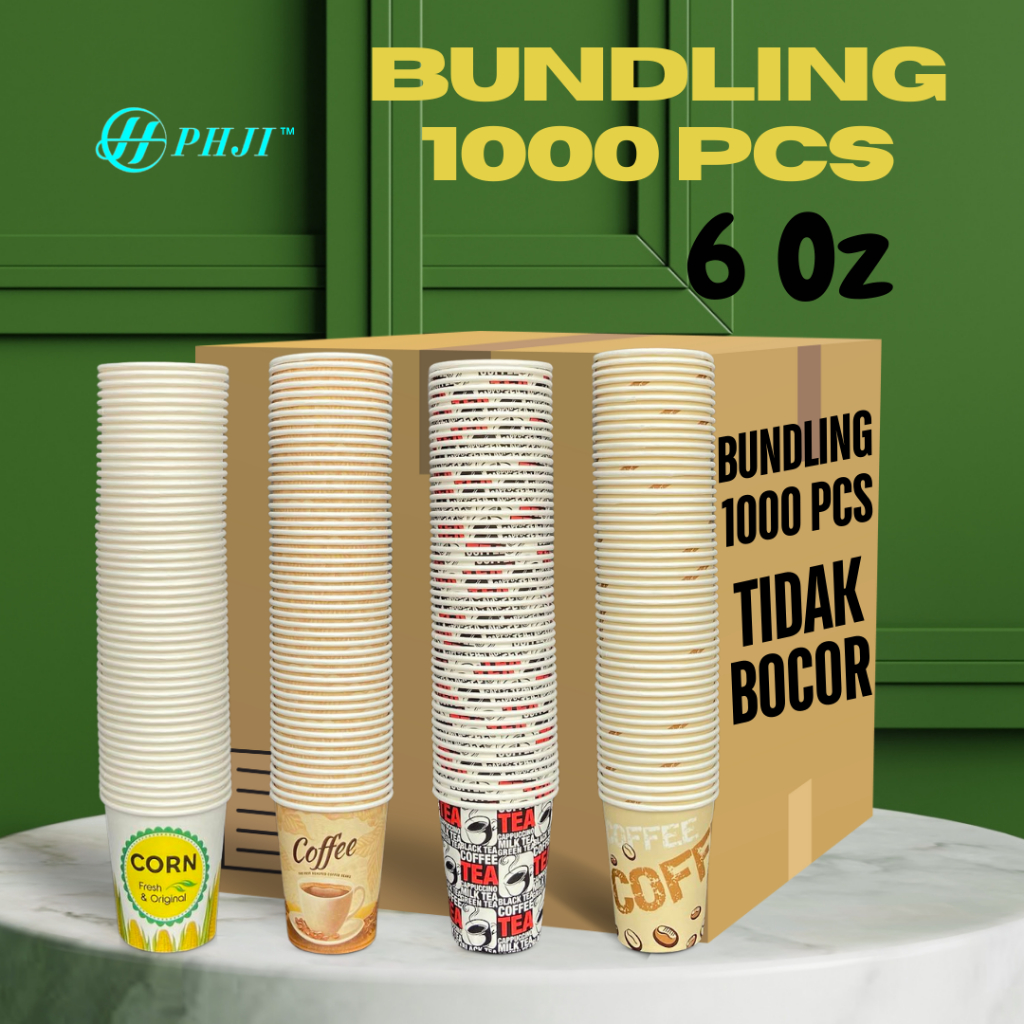Jual ( BUNDLING SALE !!! GRATIS SET ALAT MAKAN ) 1000 PCS PAPERCUP ...