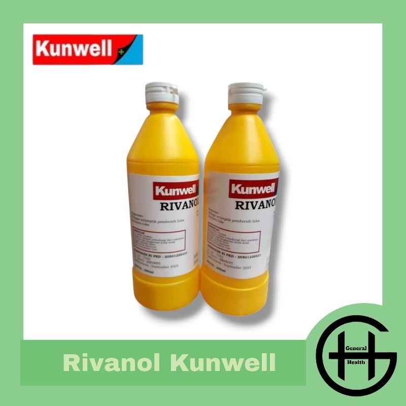 Jual Rivanol Kunwell 100ML Rivanol Kunwell 300ML Cairan Desinfektan ...
