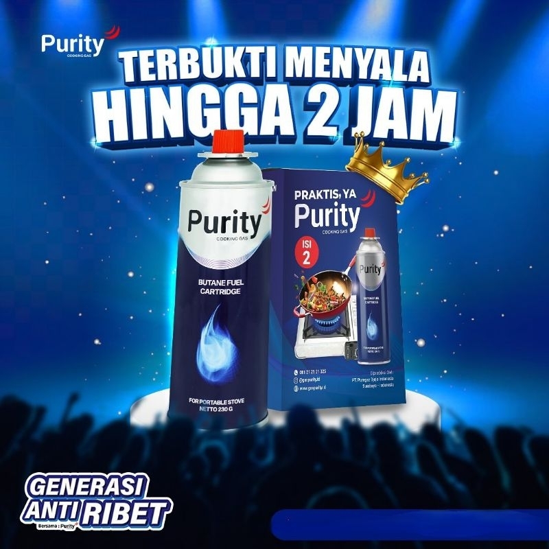 Jual GAS PORTABLE ORIGINAL 100%-GAS PORTABLE PURITY ORI-gas kaleng ...