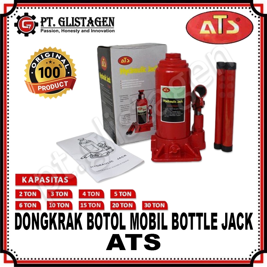 Jual ATS Dongkrak Botol 2 Ton - Hydraulic Jack 2 Ton ORIGINAL ATS ...