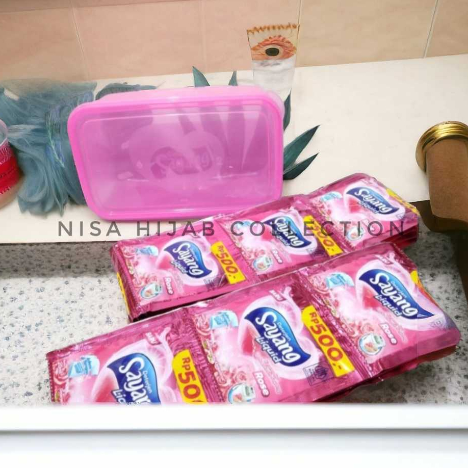 Jual SAYANG isi 24 sachet Gratis BOX SABUN CUCI DAPAT TEMPAT WADAH ...