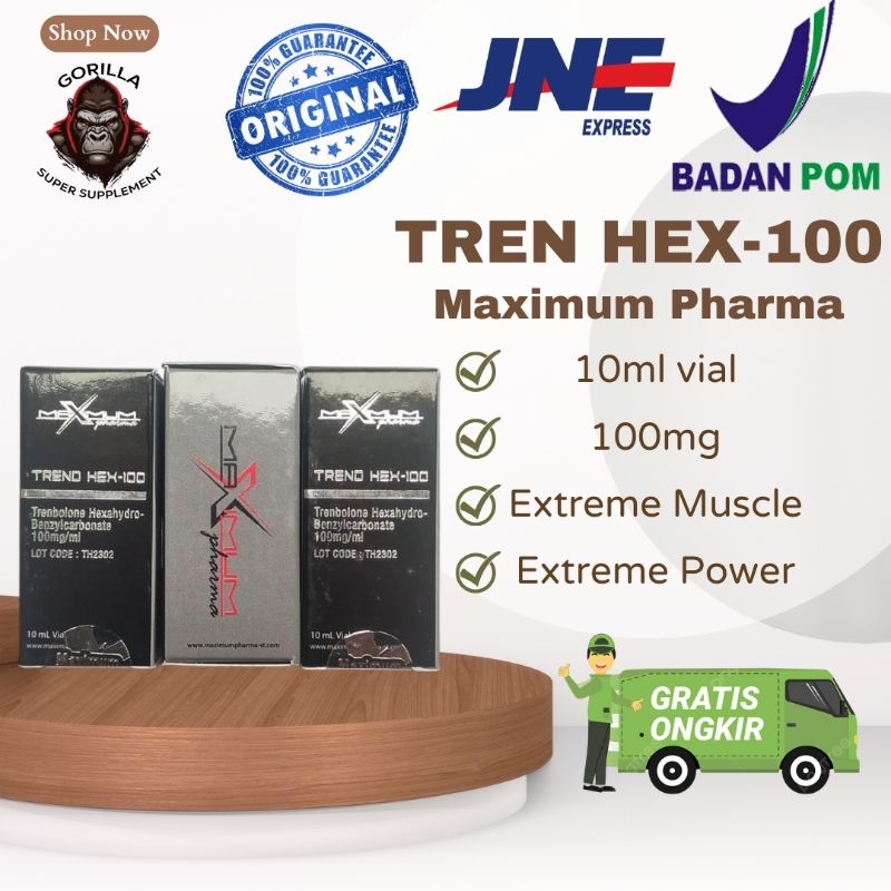 Jual Trenbolone hexa maximum pharma 100mg 10ml vial original | Shopee ...