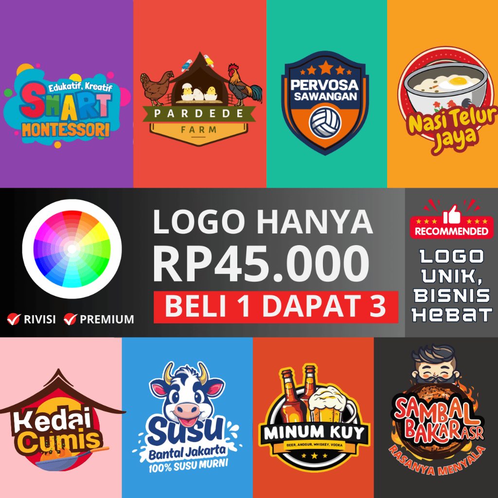 Jual Jasa Desain Logo Semua Design Olshop Makanan Fashion Usaha Toko ...