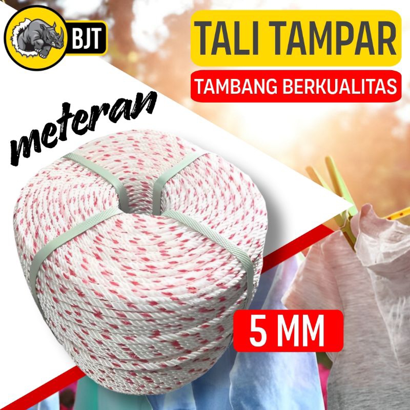 Jual Tali Tampar/Tambang Ppd 5 mm Meteran | Shopee Indonesia