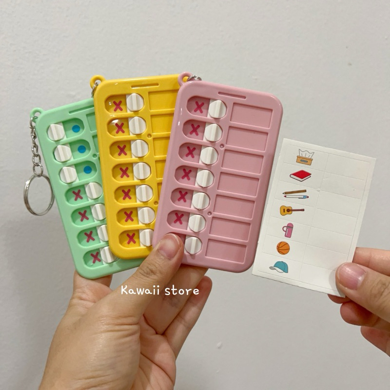 Jual Gantungan kunci memo board keychain to do list pengingat jadwal ...