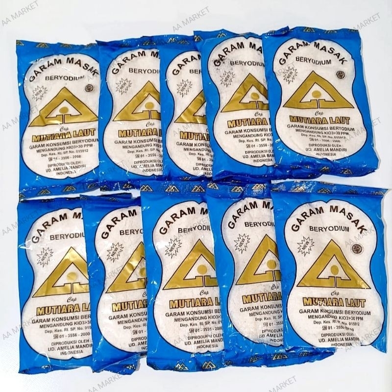 Jual [10 pcs] Garam Masak/Garam Dapur/Garam Halus Beryodium 90-100 gr ...