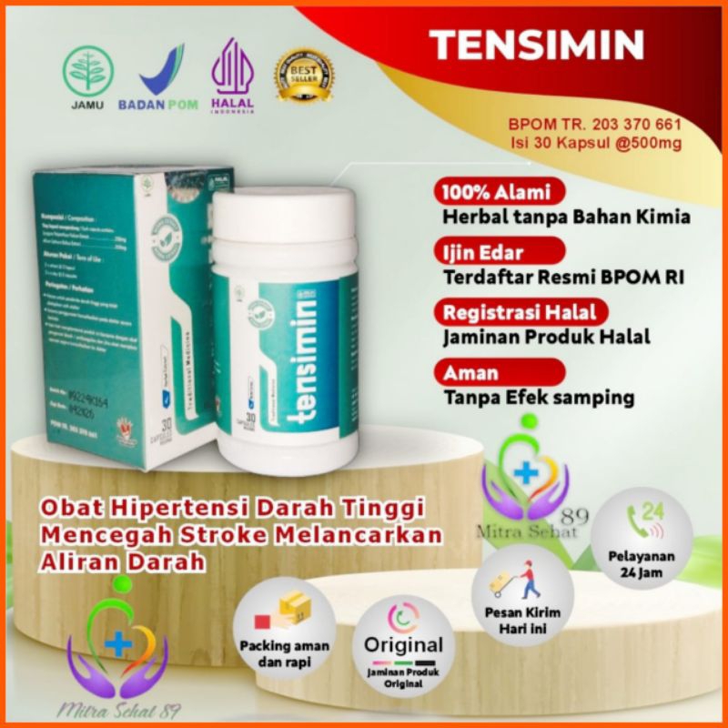 Jual Tensimin Asli Original Tensimin Obat Hipertensi Darah Tinggi ...
