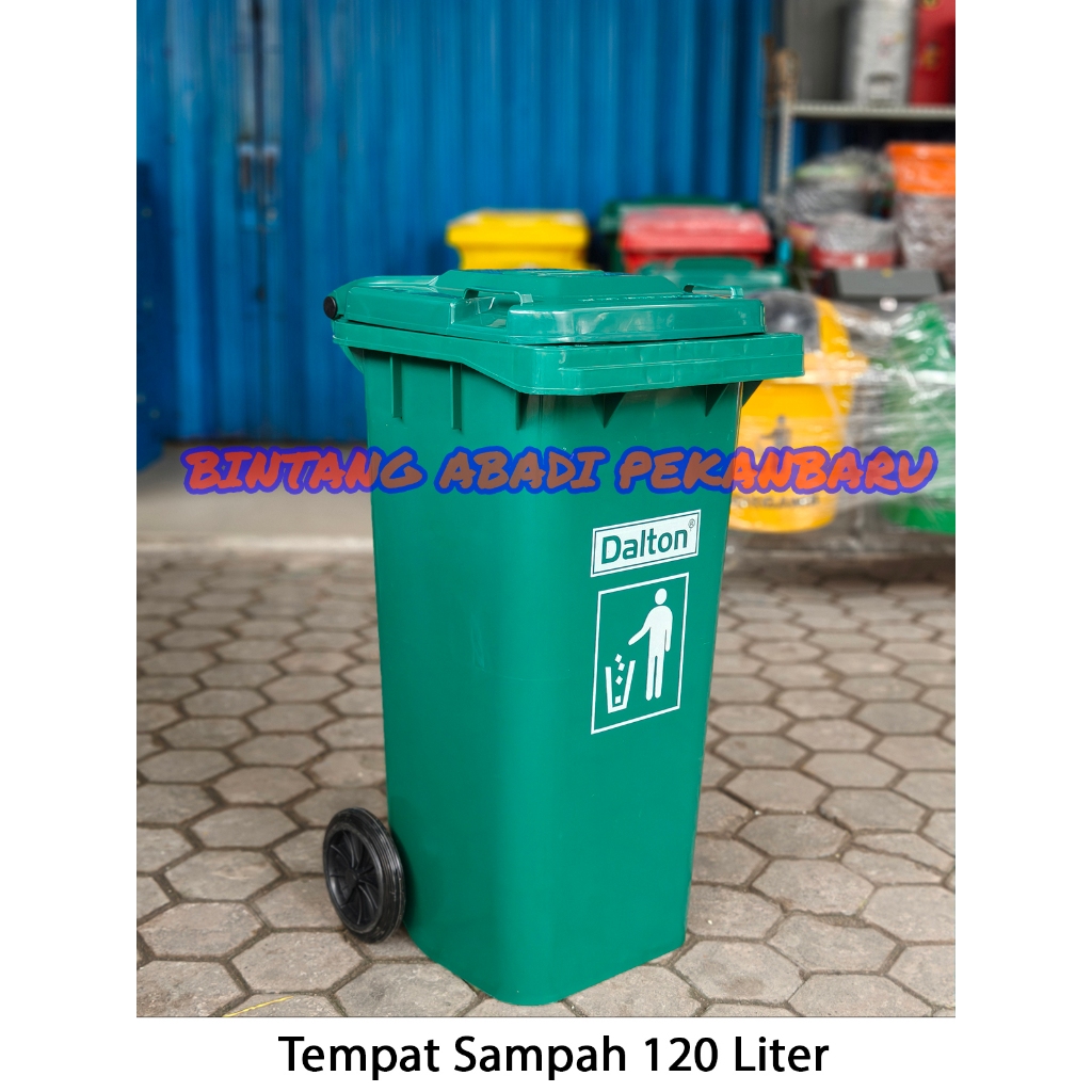 Jual Tempat Sampah Roda 120 Liter HDPE Dalton / Tong Sampah 120L | Shopee Indonesia