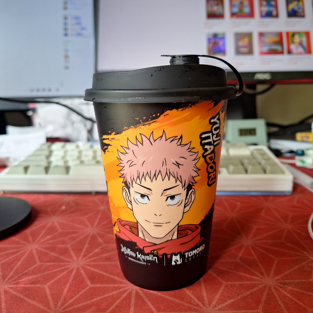 Jual Cup JJK Jujutsu Kaisen x Tomoro Coffe Yuji Itadori | Shopee Indonesia