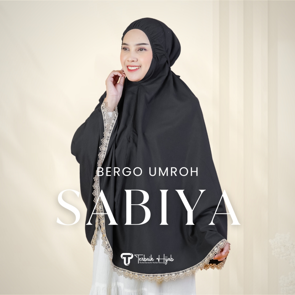 Jual Sabiya Bergo Jumbo by Terbaik Hijab | Kerudung Umroh Haji Pengajian Bersaku Full Renda ...