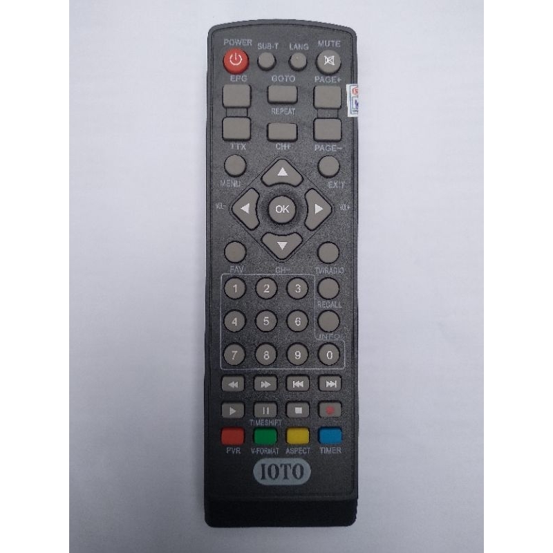 Jual REMOT STB DVB-T2 IOTO OMEGA ORI Bawaan STB Baru | Shopee Indonesia