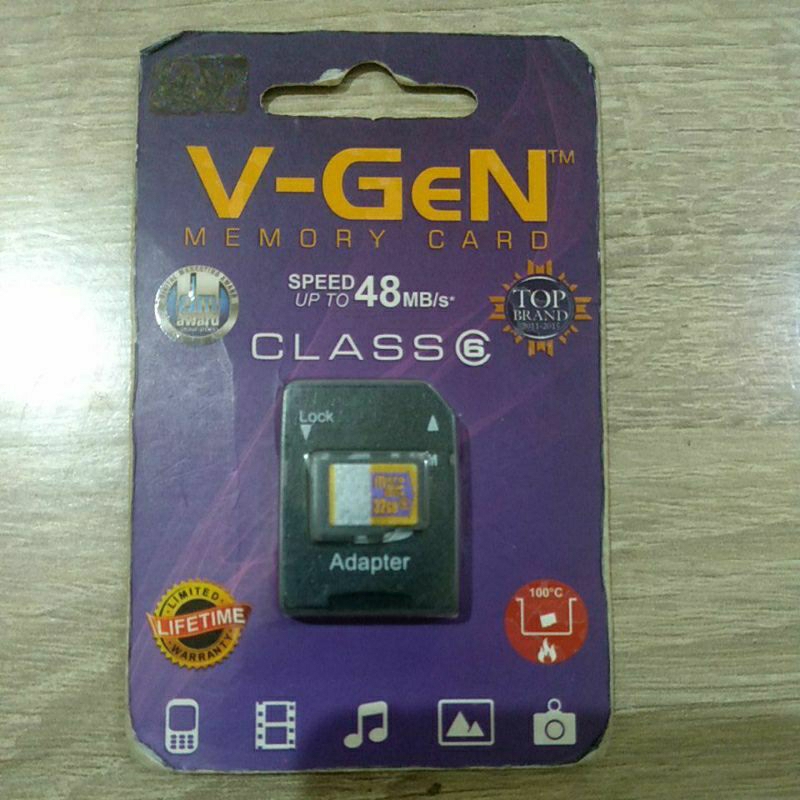Jual MICRO SD V-GEN 32 GB + ADAPTER Class 6 | Shopee Indonesia