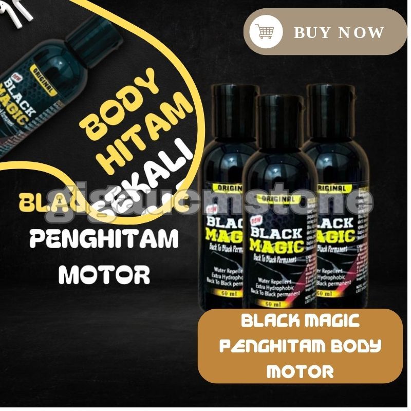Jual Black Magic Penghitam Body Motor/ Semir Motor 60ml | Shopee Indonesia