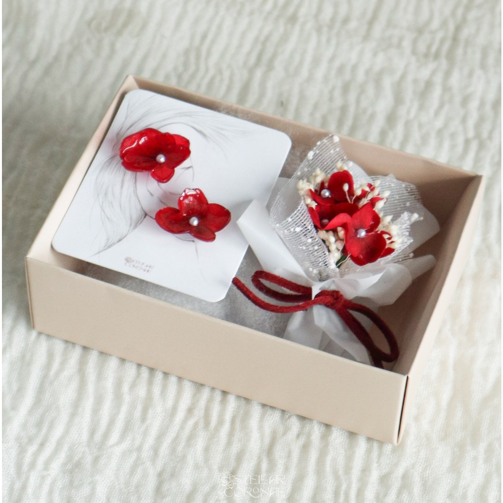 Jual Petite Love Package | Hydrangea Studs | Anting Bunga Asli | Hadiah ...