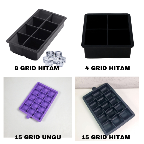 Jual Cetakan Es Batu Kotak Silikon Ice Cube Mold WMO YUDY0971 | Shopee ...