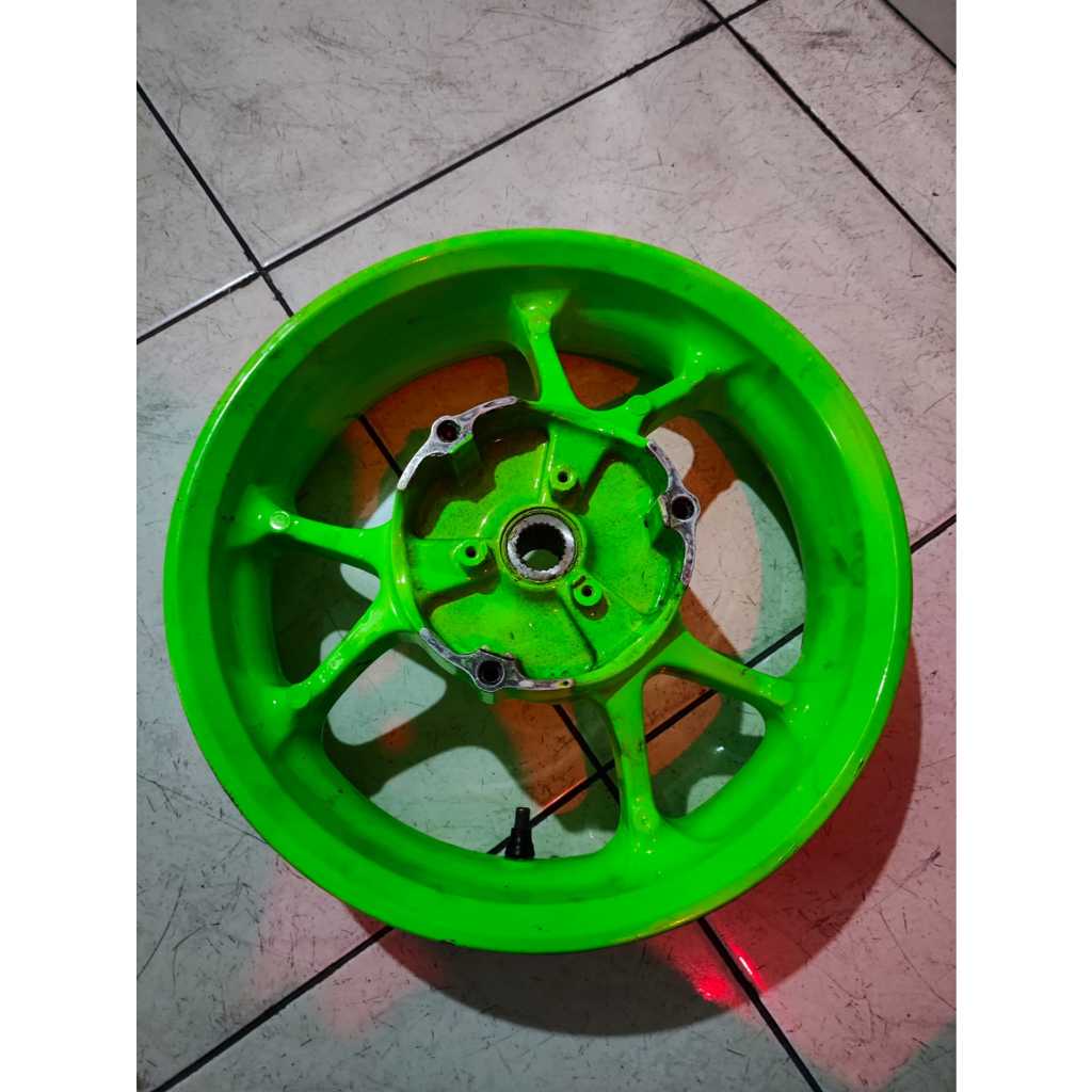Jual Velg Nmax New gen 2 sepasang depan belakang, warna Hijau Stabilo ...