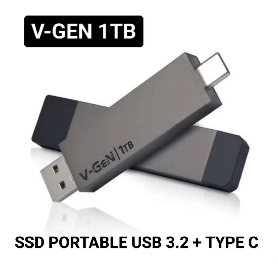 Jual SSD EXTERNAL 1 TB VGEN PLATINUM SSD Portable V-Gen 1TB USB 3.2 And ...