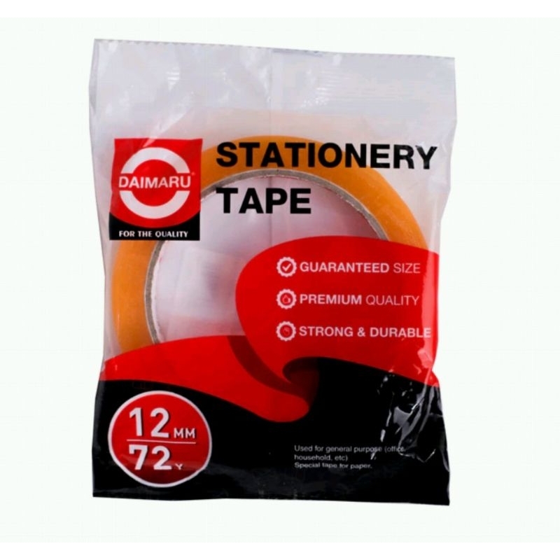 Jual Isolasi Daimaru Premium 12 MM x 72Y / solasi Bening Daimaru ...