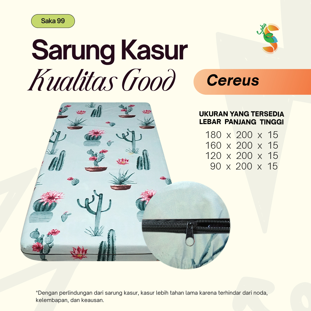 Jual Sarung Kasur Busa Resleting 120x200x15 90x200x15/Sprei Resleting ...