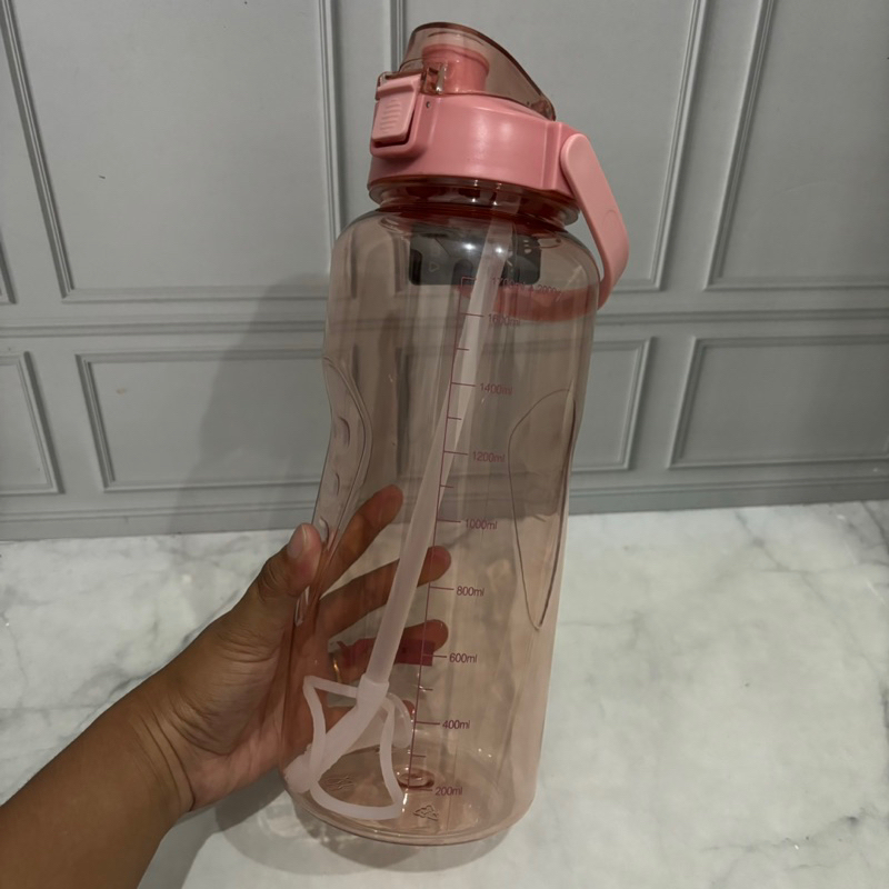 Jual Botol Air Minum 2 Liter Pink Plastik Kitchenware | Shopee Indonesia