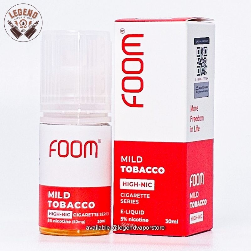 Jual SALT NIC - LIQUID FOOM RED MILD Mild Tobacco 30ML 50MG AUTHENTIC ...