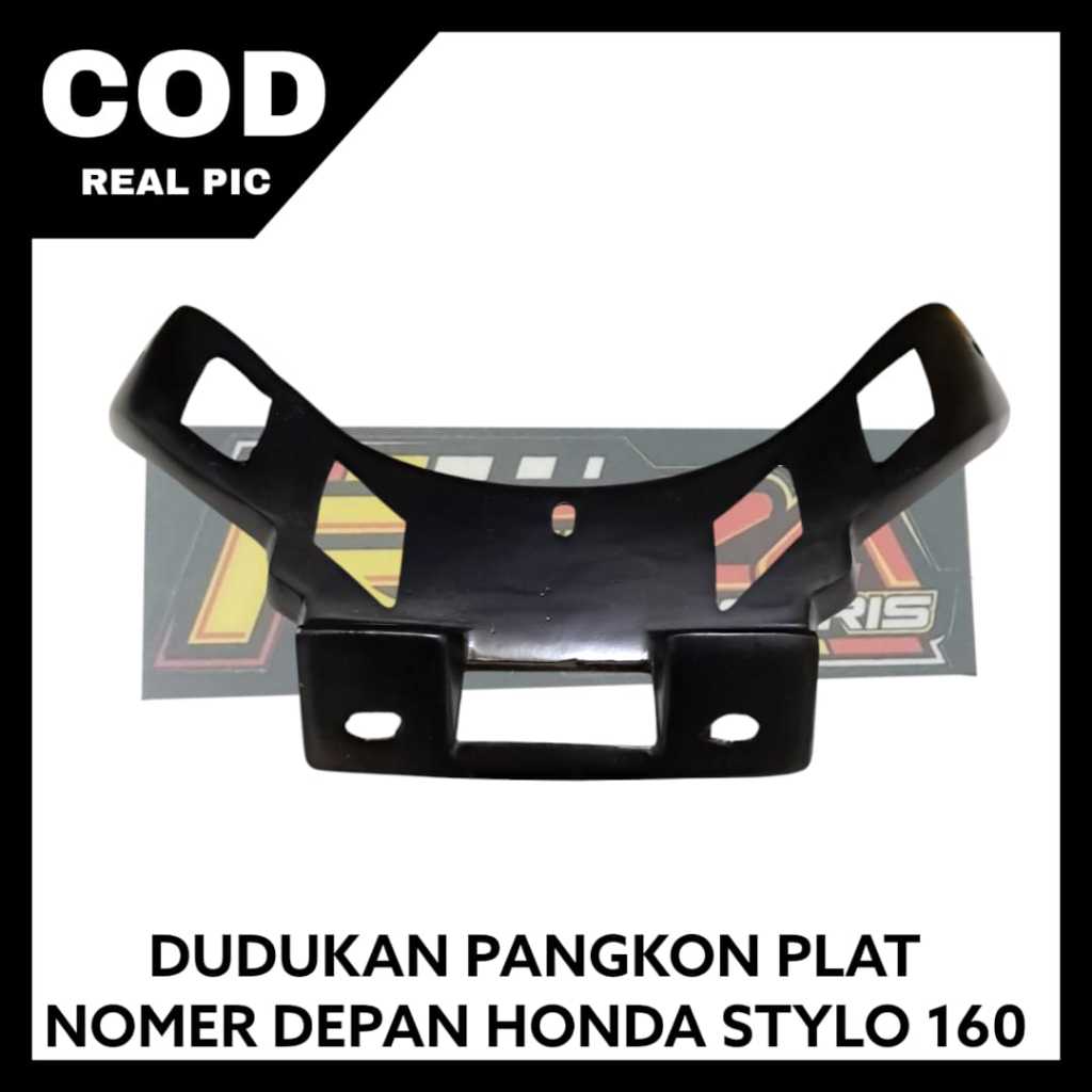 Jual DUDUKAN PLAT NOMER DEPAN HONDA STYLO 160 VARIASI PLAT NOMER ...