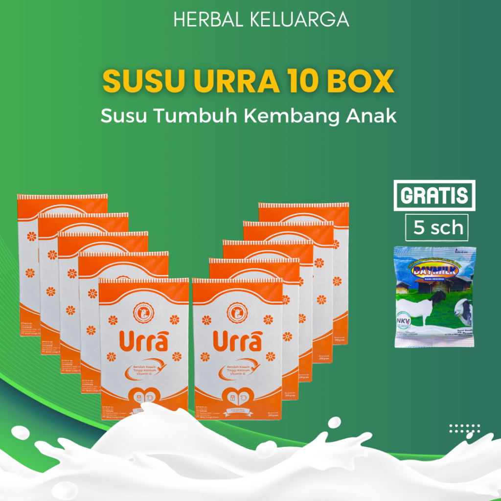 Jual Urra Susu Tumbuh Kembang Anak 10 Box | Shopee Indonesia