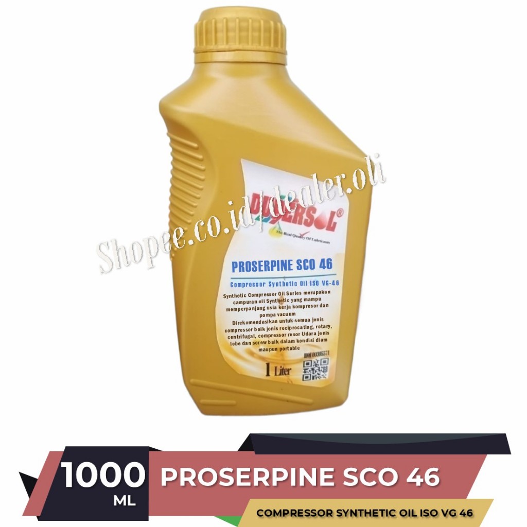 Jual Oli Kompresor Sintetis ISO VG 46 DUPERSOL PROSERPINE SCO 46 ...