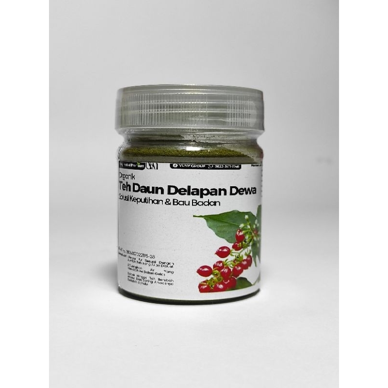 Jual TEH DAUN DELAPAN DEWA 40gr SOLUSI KEPUTIHAN DAN BAU BADAN | Shopee ...
