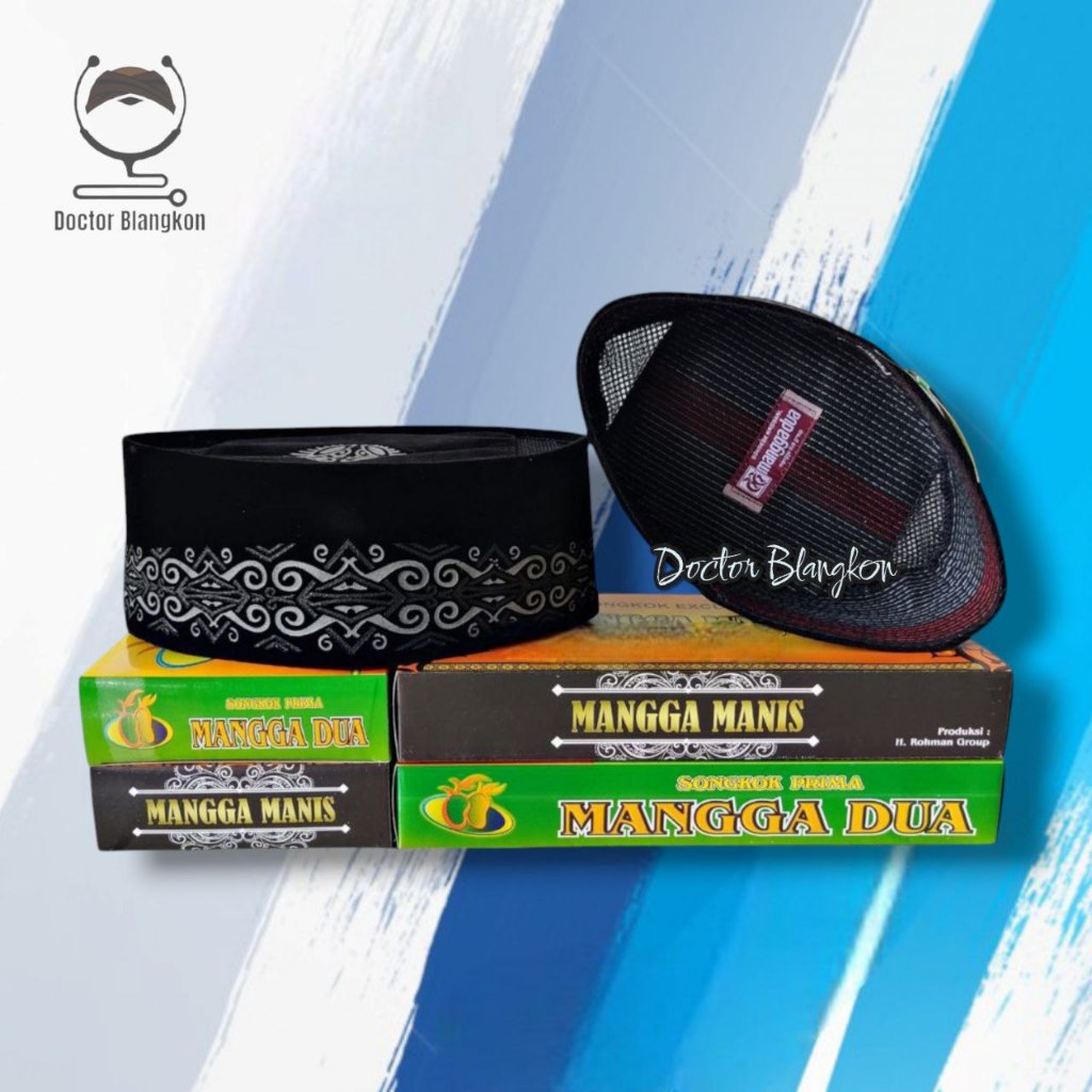 Jual Peci Hitam Motif Batik Lukis Gliter Ukuran Jumbo Big Size | Kopeah ...