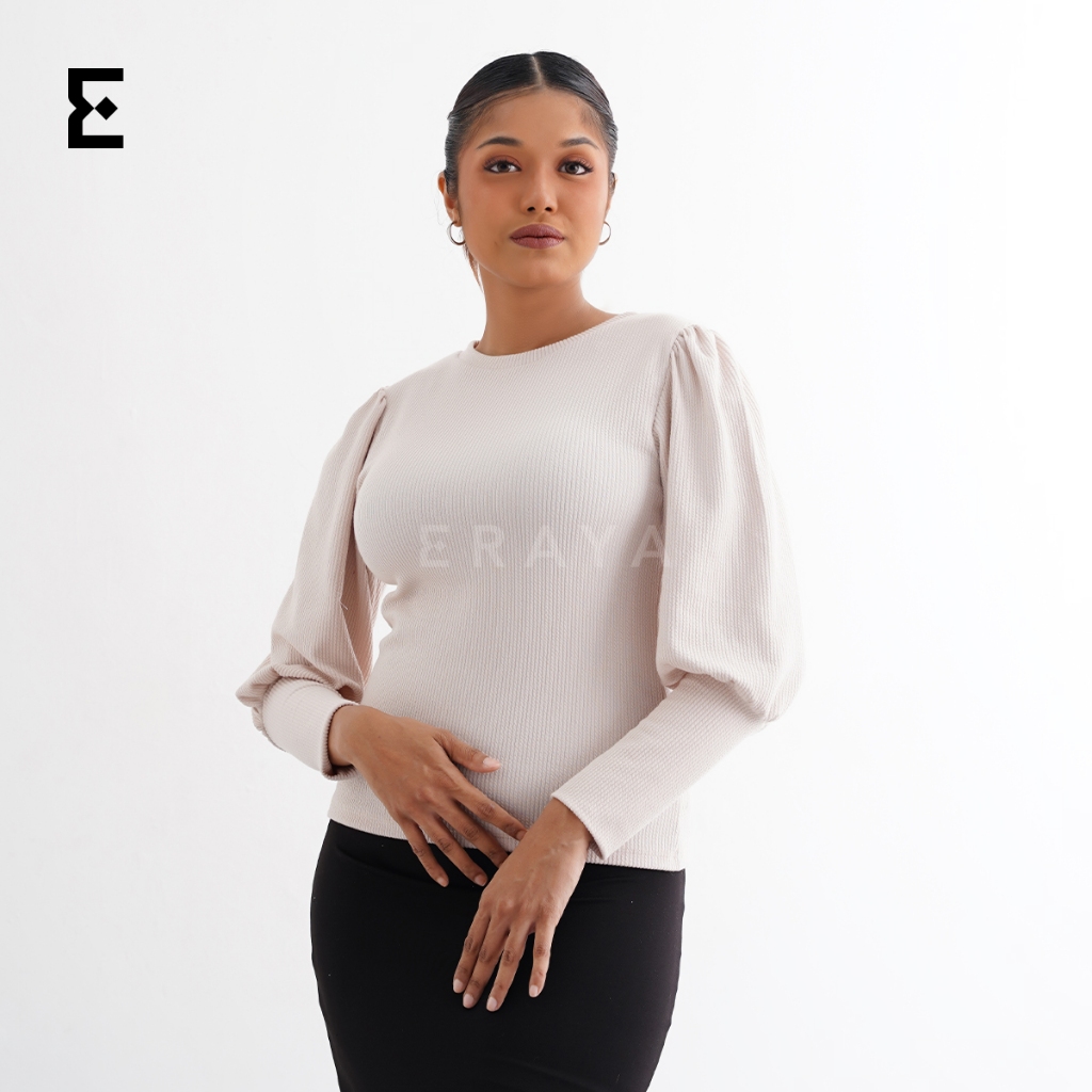 Jual Eraya - Alana Long Sleeve/Basic Longsleeve Wanita/Atasan Baju ...