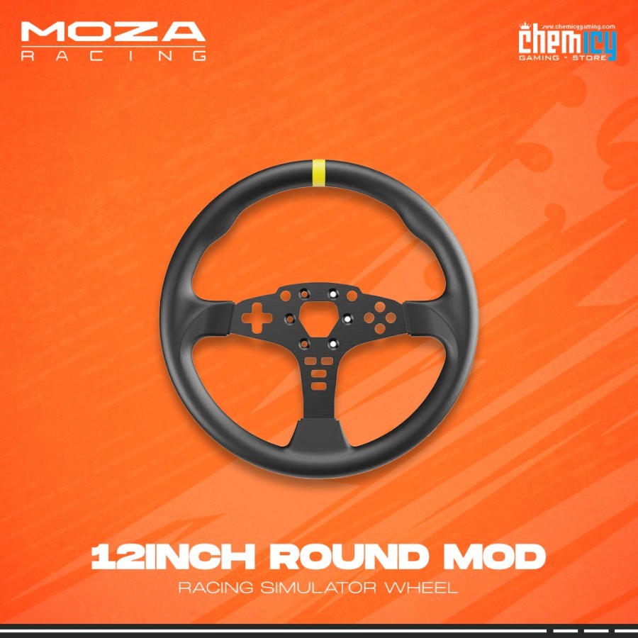 Jual Moza Racing 12inch Round MOD for ES Steering Wheel | Racing ...