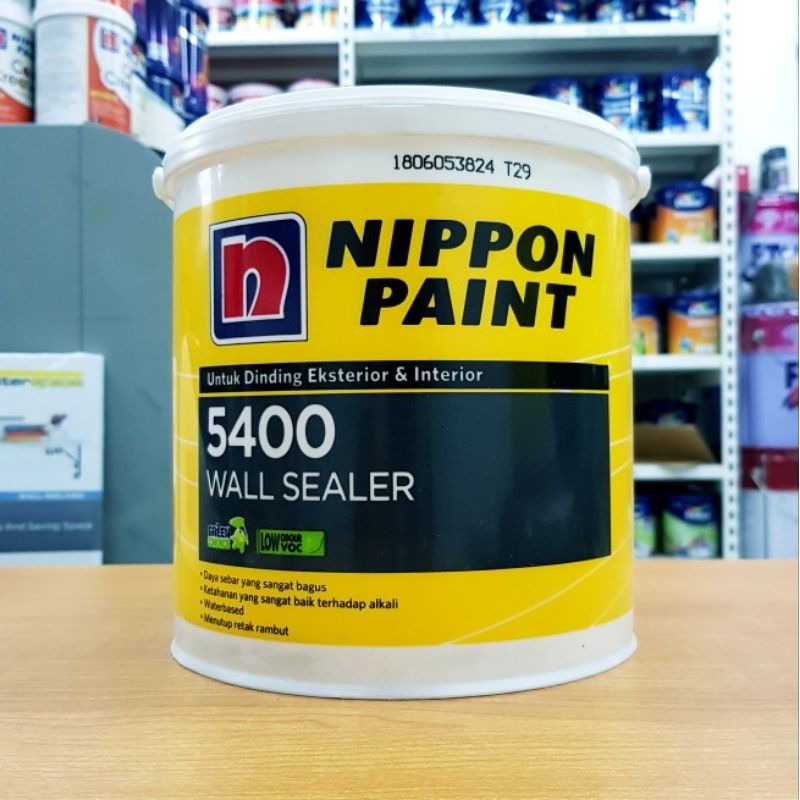 Jual cat dasar Nippon paint interior dan eksterior,wall Sealer Nippon 5400 | Shopee Indonesia