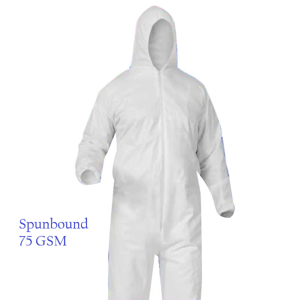 Jual Alat Pelindung Diri Hazmat / APD Bahan Spunbound 75 GSM - Tanpa ...