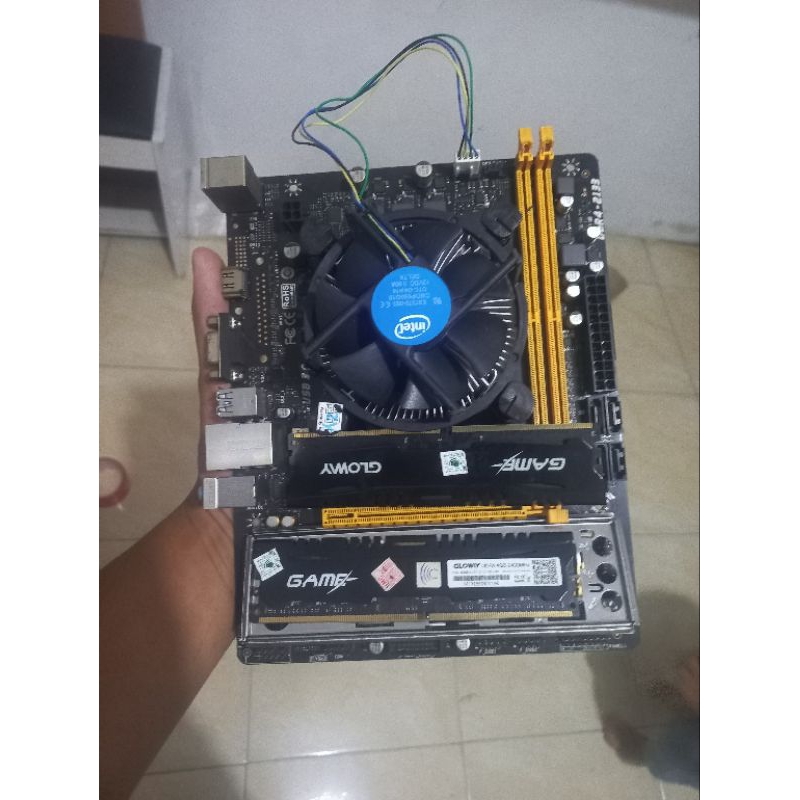 Jual Paket mainboard lga 1151 H110 G4560 DDR4 8GB FAN | Shopee Indonesia
