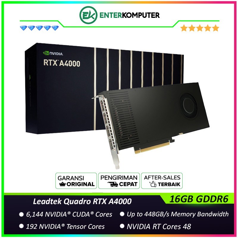 Jual Leadtek Quadro RTX A4000 16GB GDDR6 | Shopee Indonesia